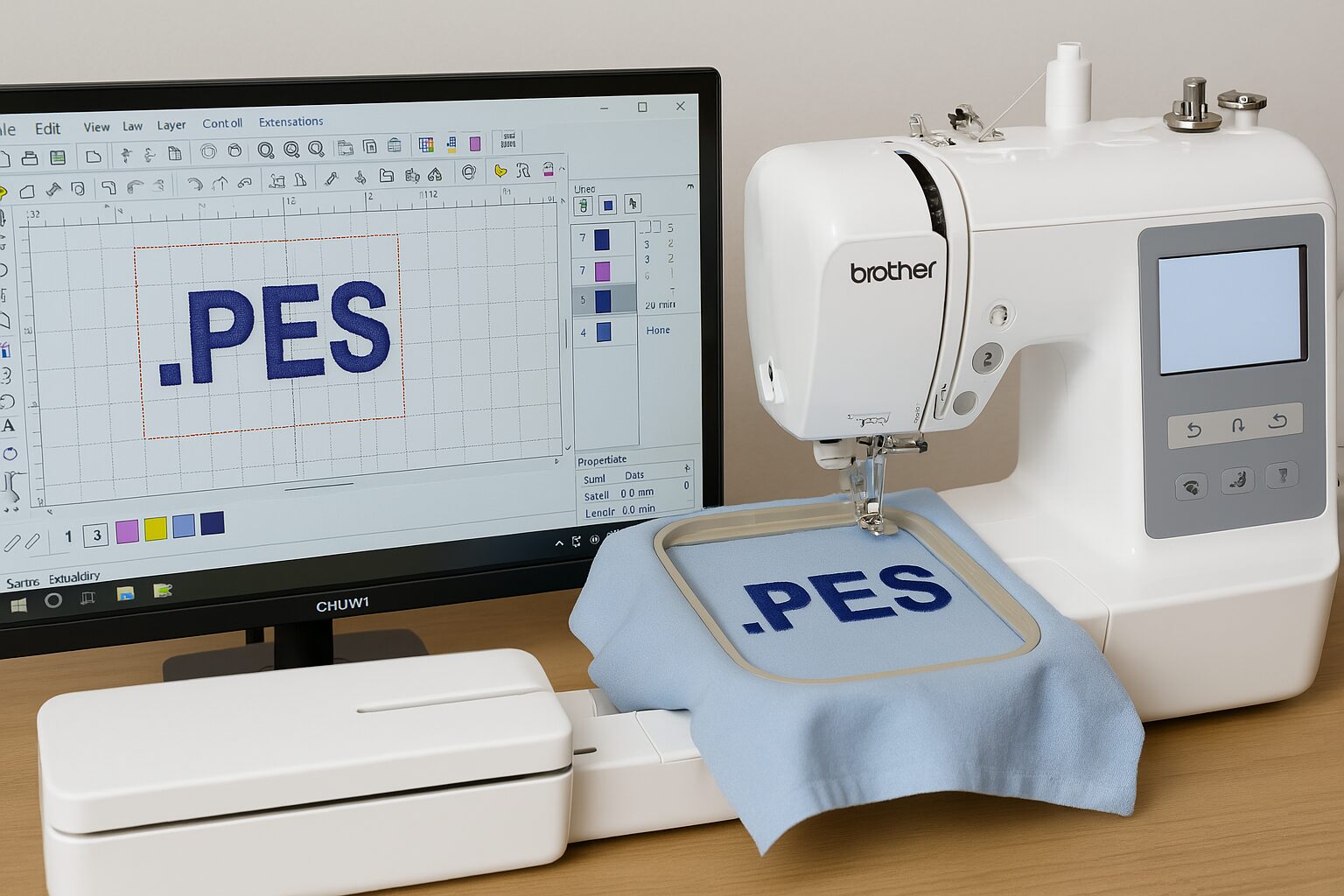 Understanding .PES Embroidery Design Files for Brother Machines